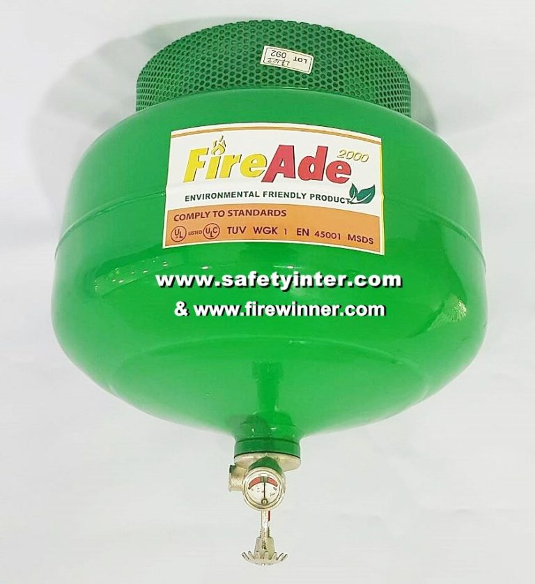 ถังดับเพลิงเคมีสูตรน้ำ Water mist- FireAde 2000 (ถังเขียว) Archives - firewinner